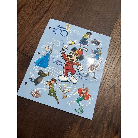 Disney | Other | Disney 0 Years Of Music Mickey Mouse Folder Organizer ...